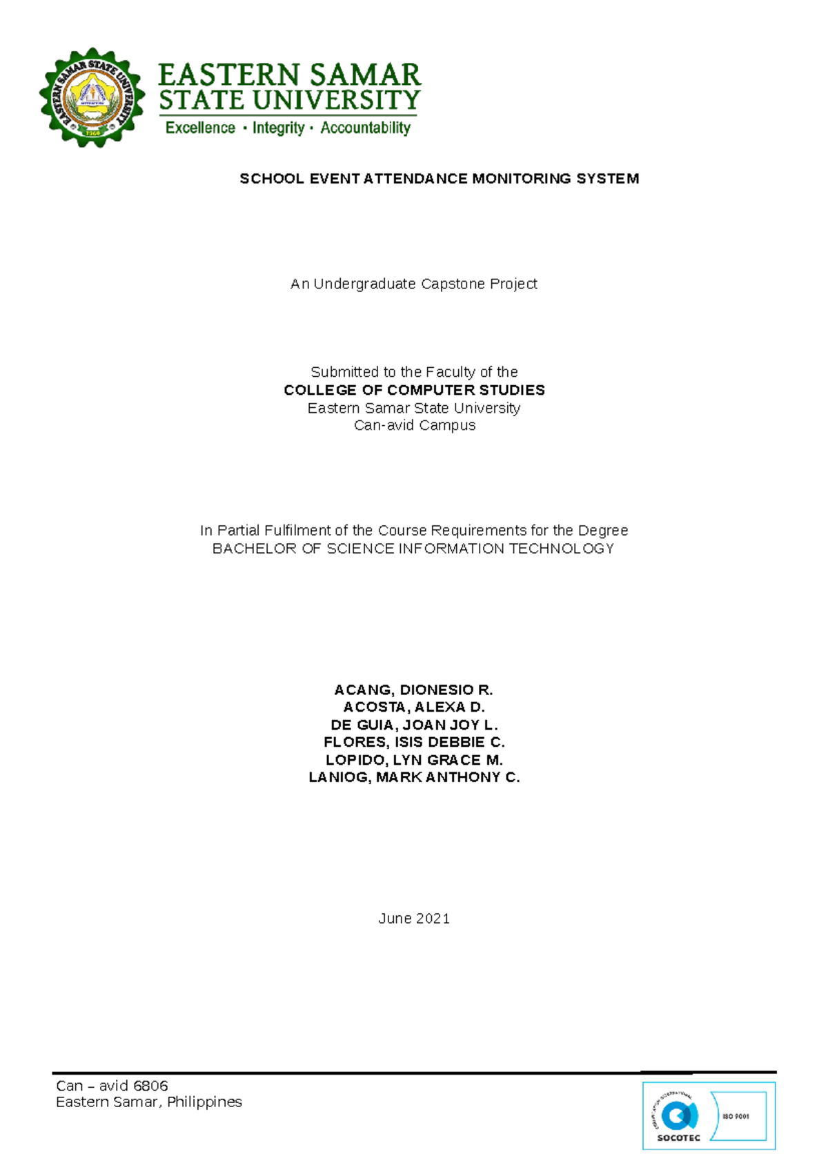 AUG 25 - Information Technology - Can – avid 6806 SCHOOL EVENT ...