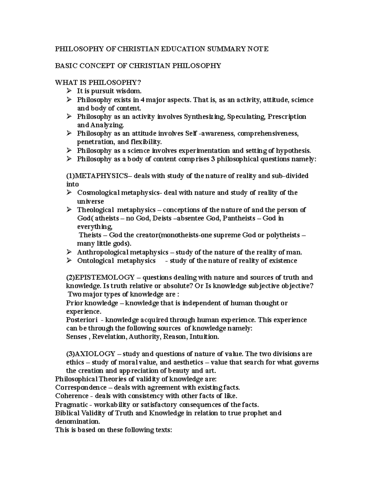 Philosophy summary 2022 - use of library - Babcock - Studocu
