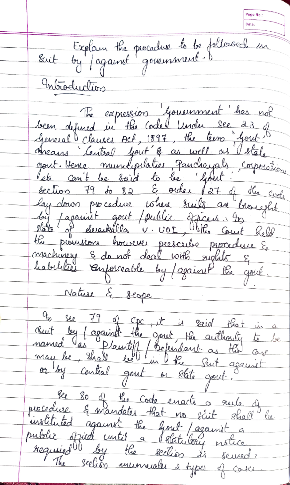 Module 4 - Unit 4- CPC Important questions with answers. - uit Ltenle habla heansetal lyaut' as ...