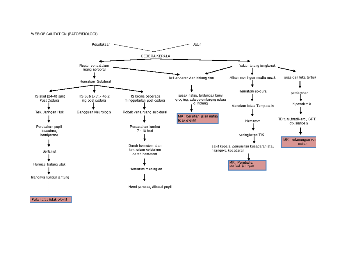 155347883 WOC Cedera Kepala Patofisiologi xls - manajemen mutu ...