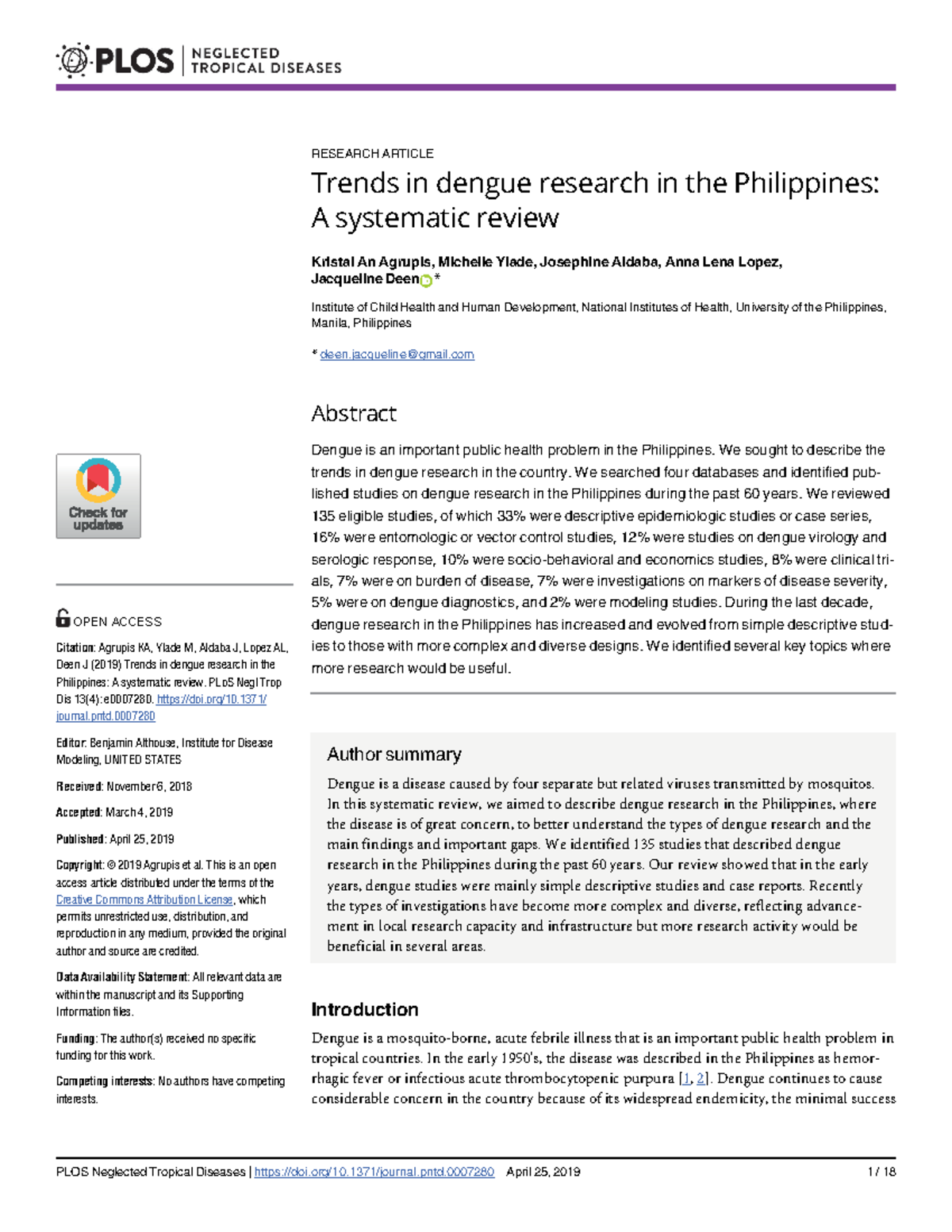 File - Research paper in Dengue in the philippines (latest) - RESEARCH ...