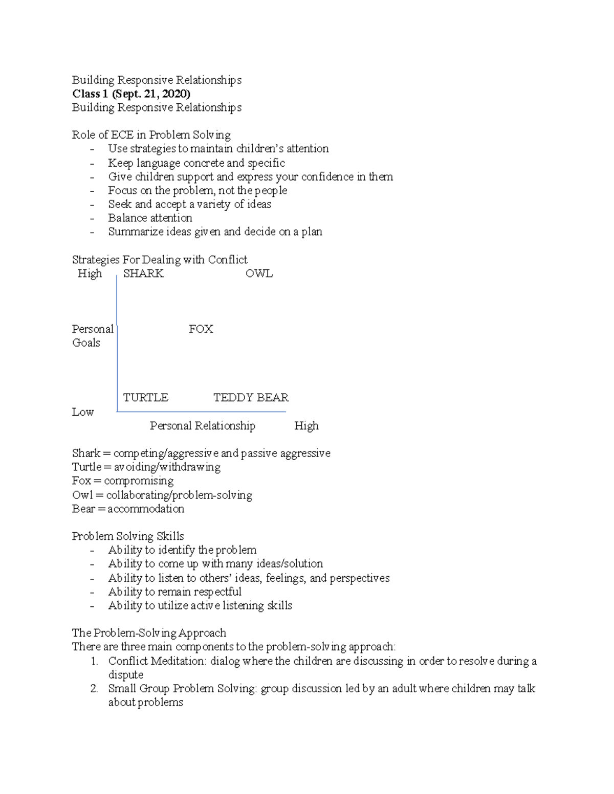 Building Responsive Relationships - 21, 2020) Building Responsive ...