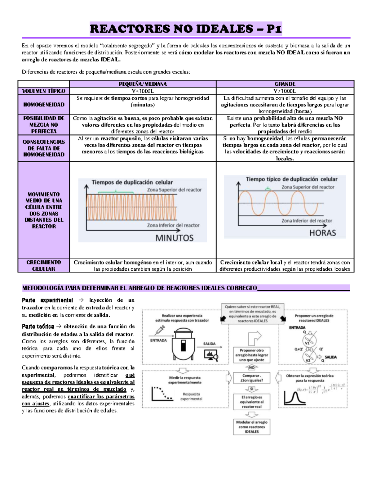 Reactores NO Ideales - REACTORES NO IDEALES – P En el apunte veremos el ...