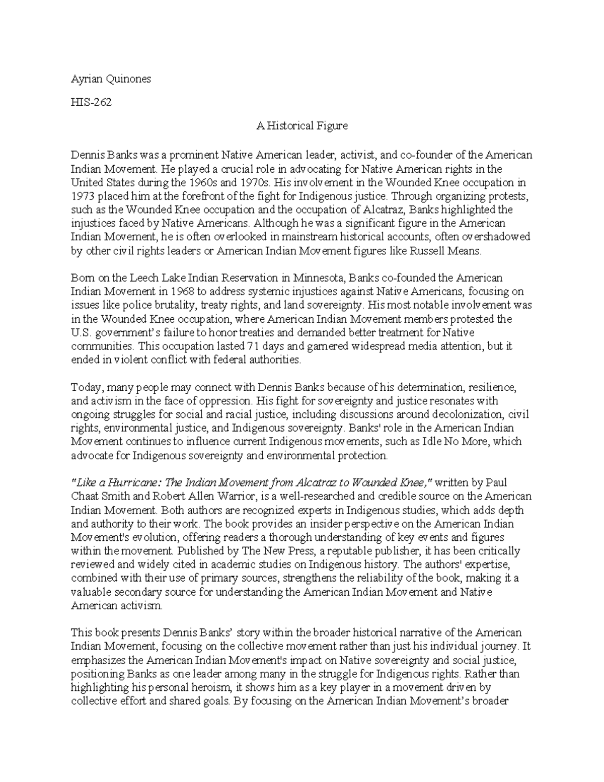 3-2 A Historical Figure - Ayrian Quinones HIS- A Historical Figure ...