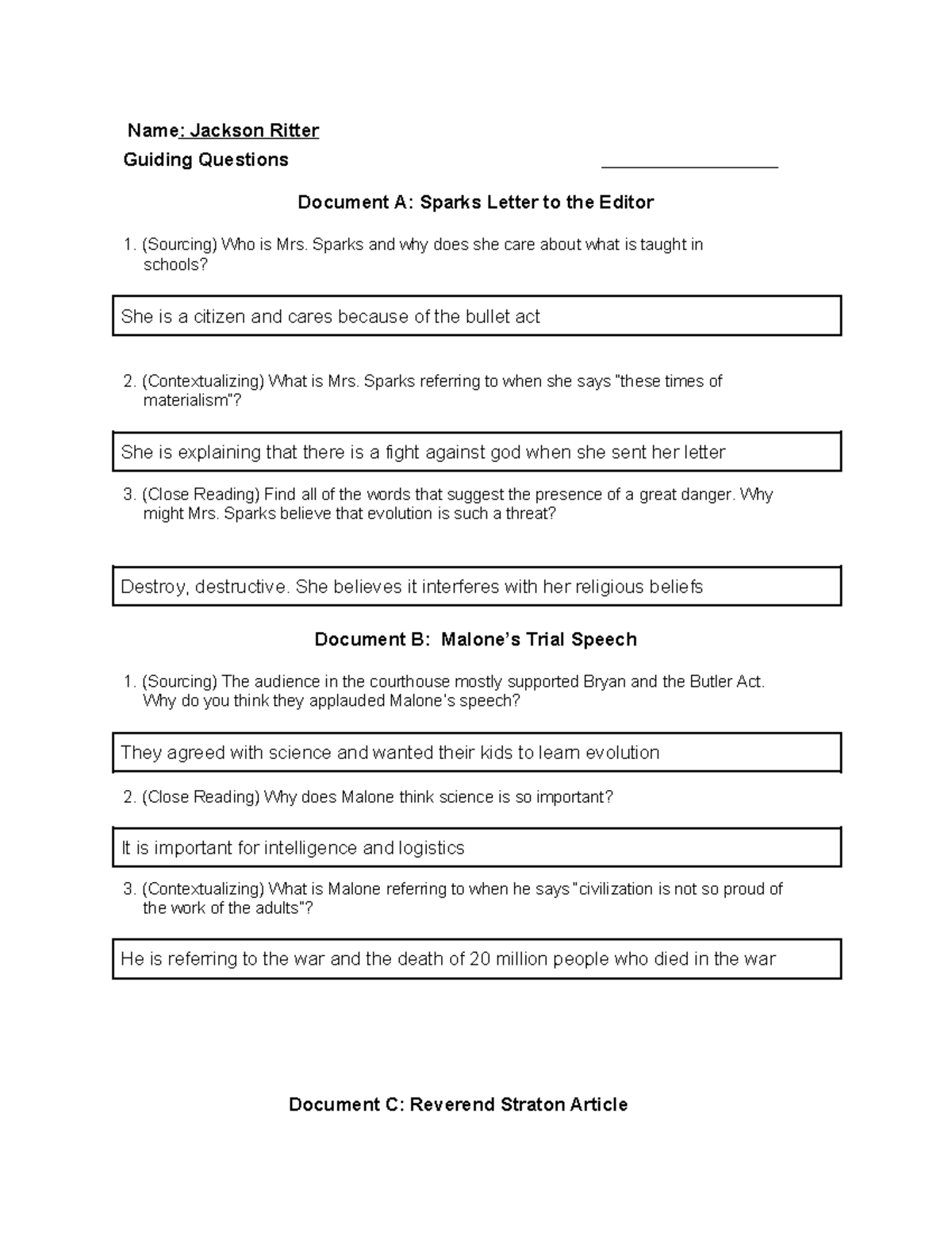 Copy of Scopes Trial Questions done - Name: Jackson Ritter Guiding ...