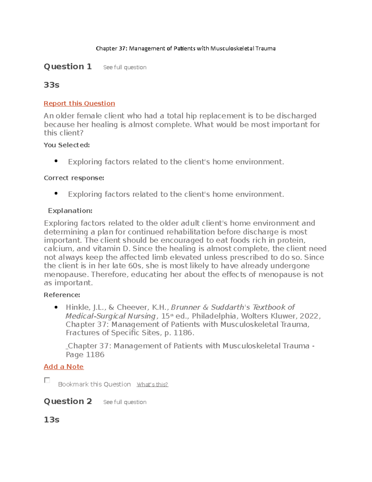 Chapter 37 Management of Patients with Musculoskeletal Trauma - What ...