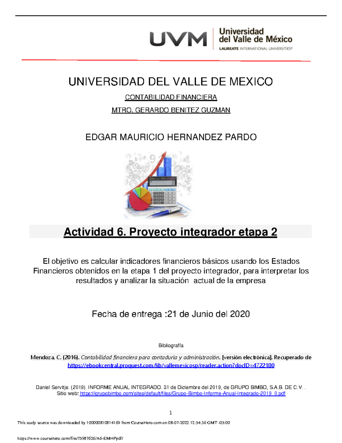 A6 EMHP - activdad proyecto uno oxxo - 1 UNIVERSIDAD DEL VALLE DE ...