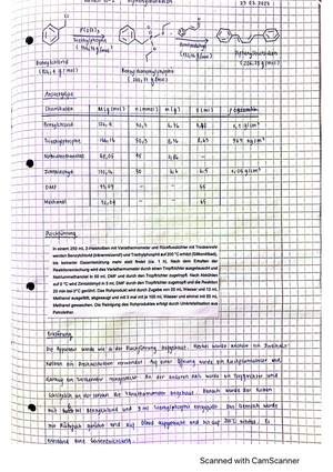 Versuch 6-4 Laborjournal - Organische Chemie II - Studocu
