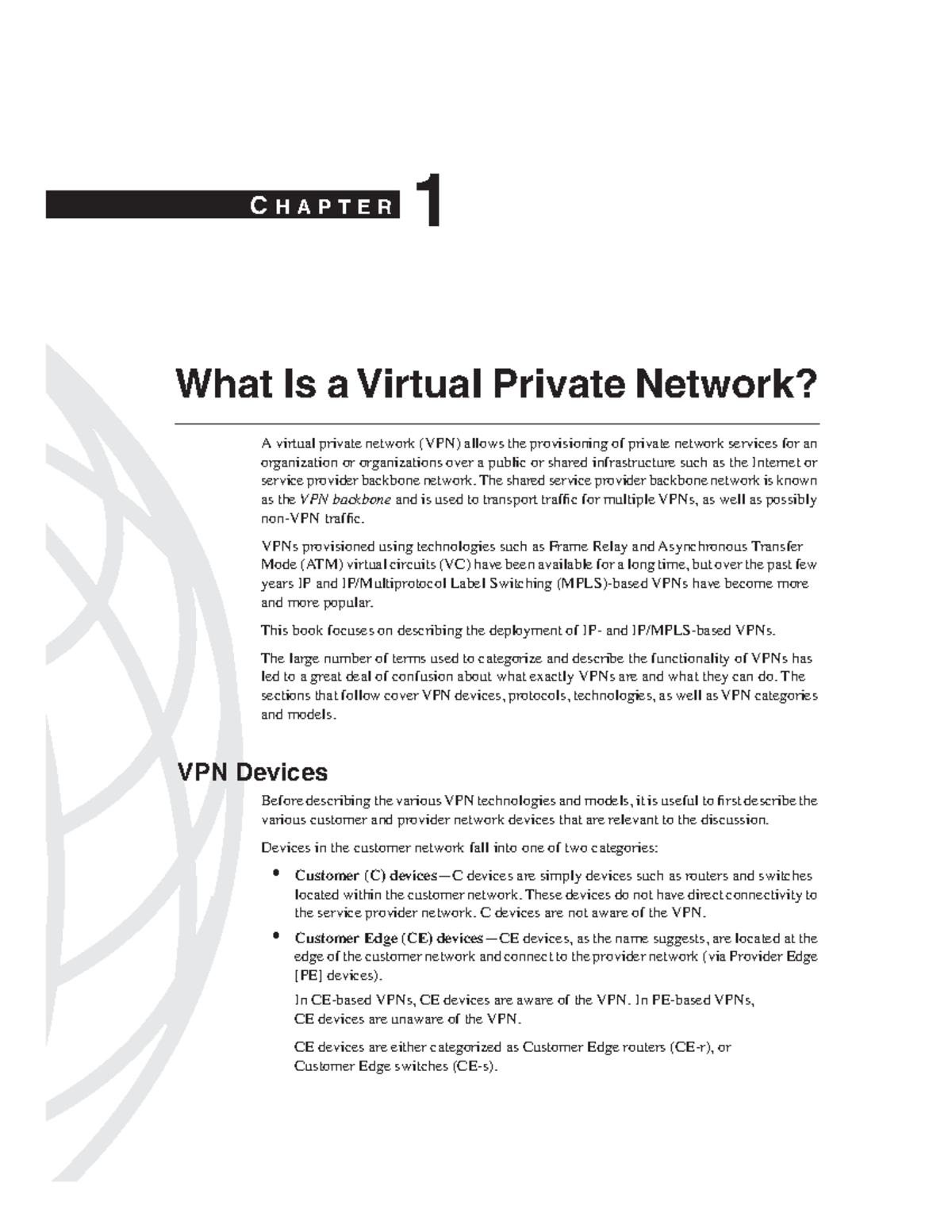 CE VPN - CE VPN - C H A P T E R 1 What Is a Virtual Private Network ...