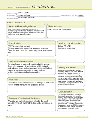 Gabapentin - Medication ATI - ACTIVE LEARNING TEMPLATES THERAPEUTIC ...