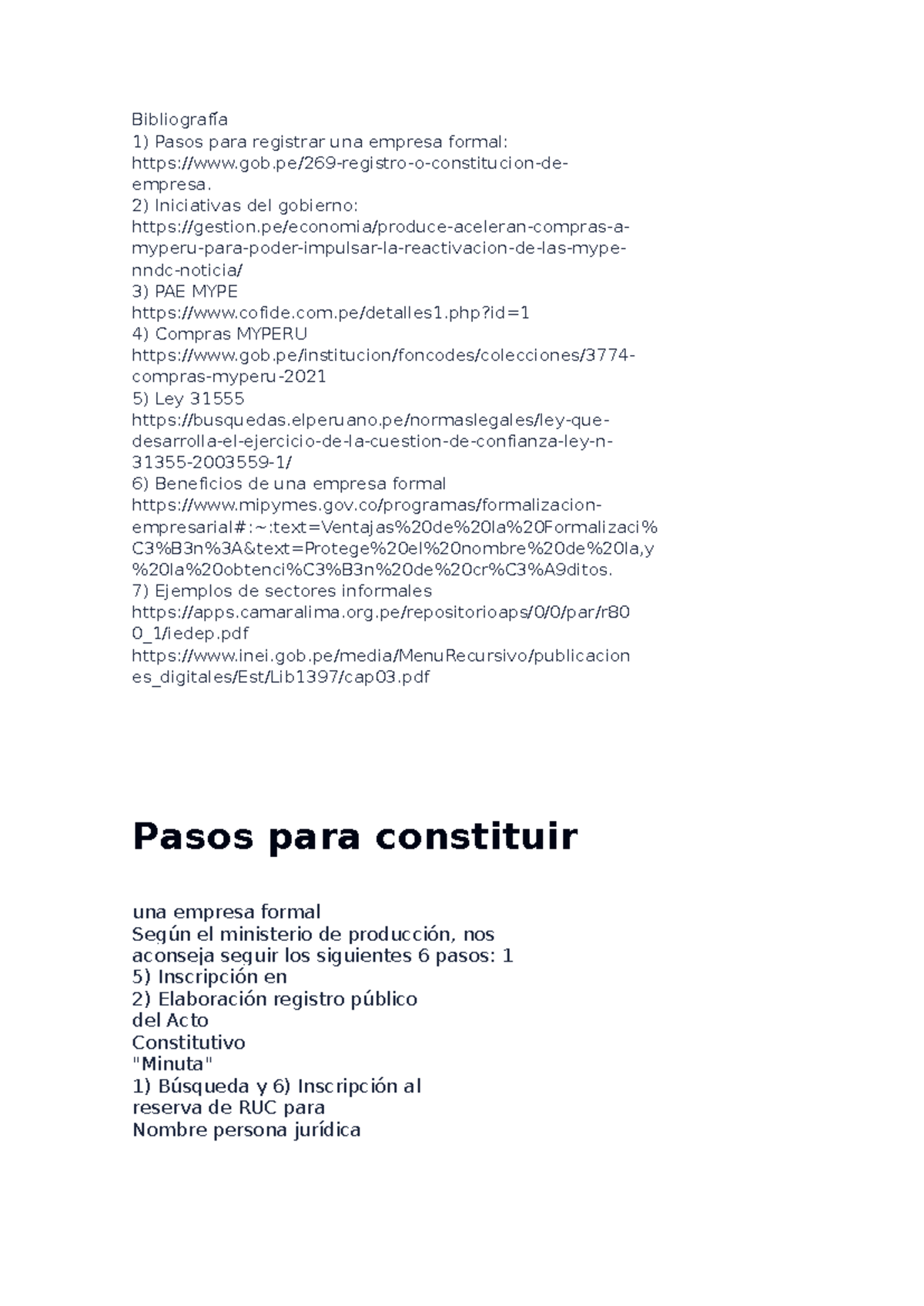 Bibliografía - sdsadsada - Bibliografía 1) Pasos para registrar una ...