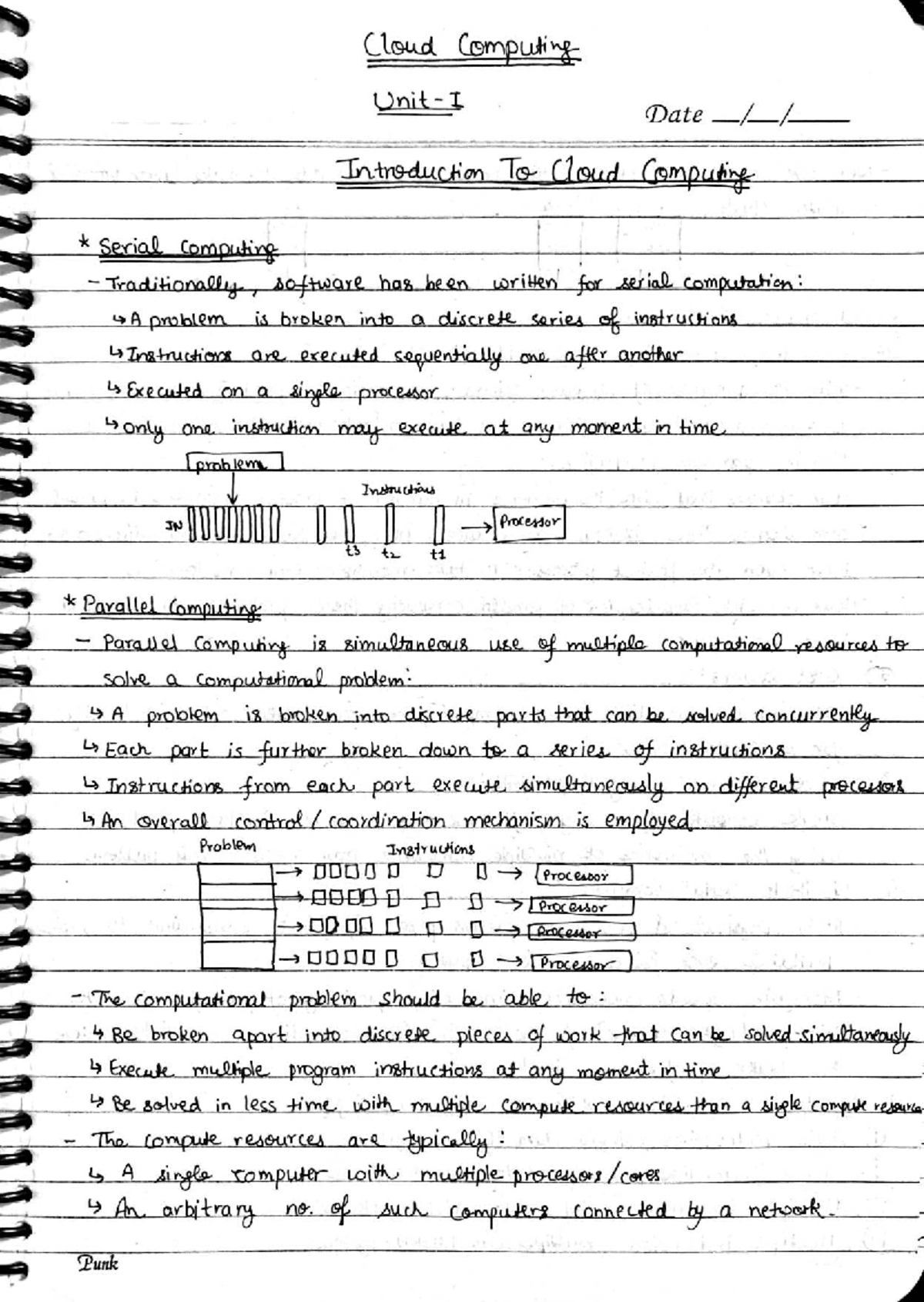Handwritten-cloud-computing - Computer Science - Studocu