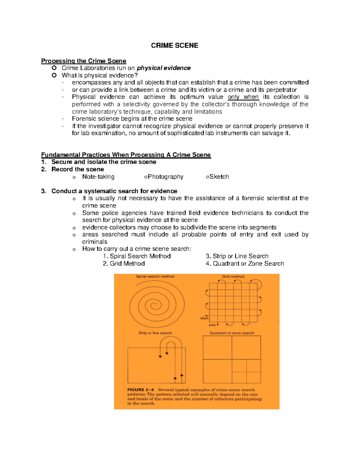 Lesson 2 - Crime Scene (Scientific Crime Laboratory - CRIME SCENE ...
