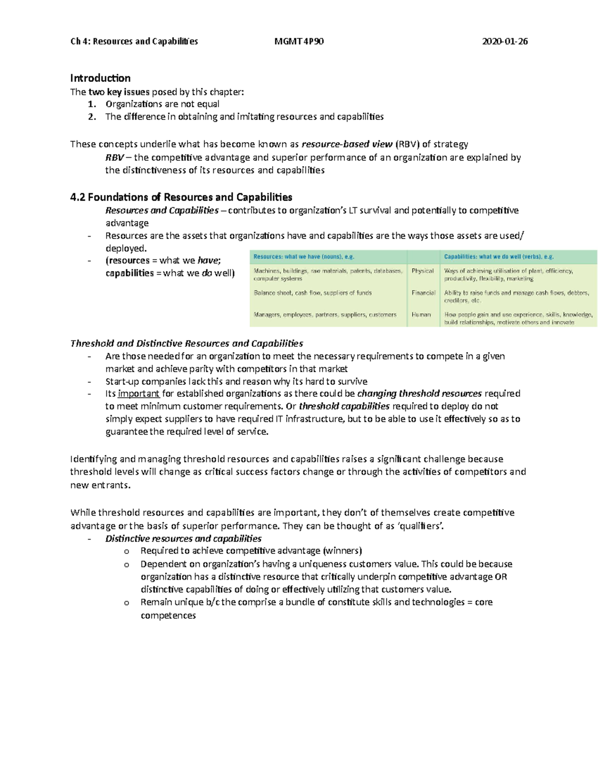Chapter 4 textbook notes - Introduction The two key issues posed by ...