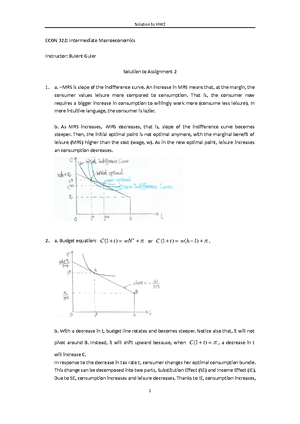 HW1 E322 - Bulent Guler - HW1 - Warning: TT: undefined function: 32 ECON 322: Intermediate - Studocu