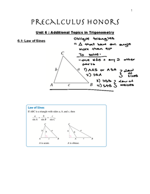 5.3 Trigonometric Equations Lecture - Precalculus Honors Unit 5 ...