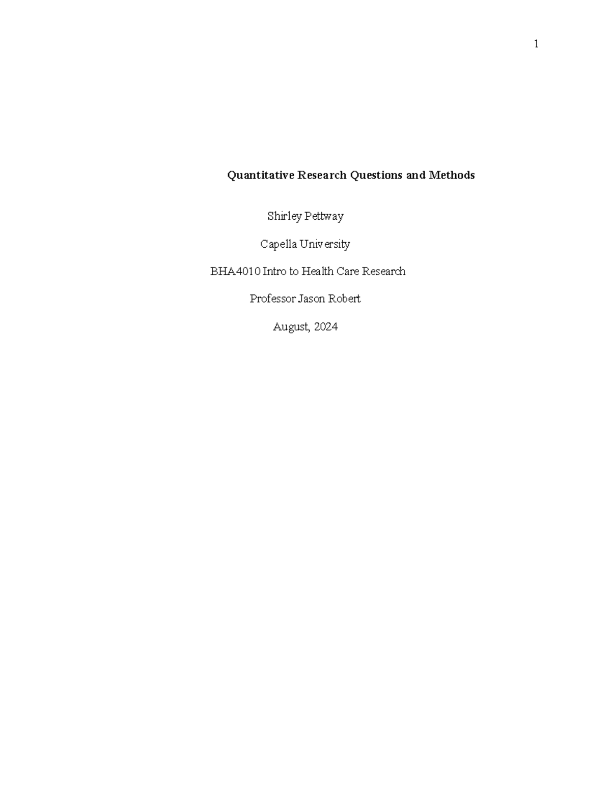 Cf sonhs apa style paper tutorial - Quantitative Research Questions and ...