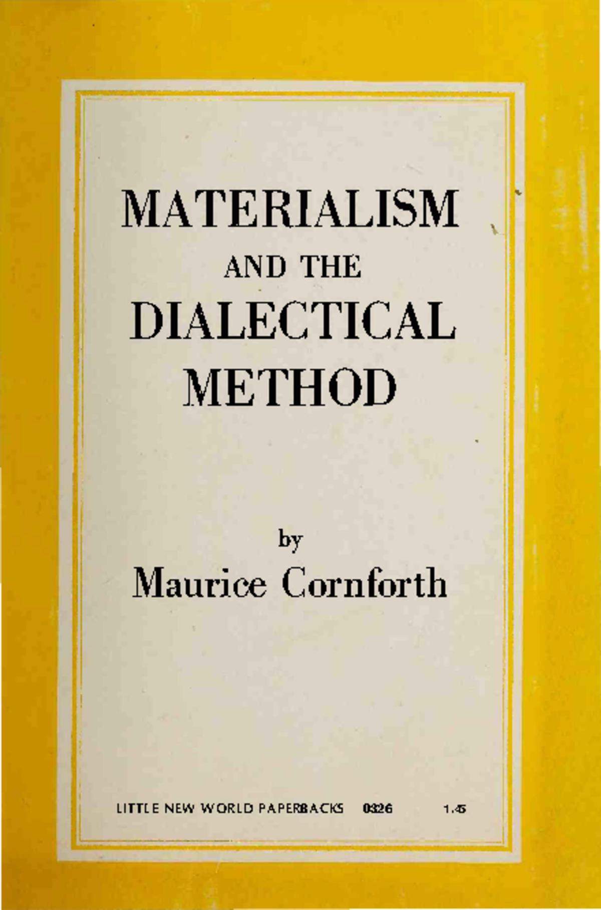 Materialism and dialectical method - CVII2012 - UniZulu - Studocu