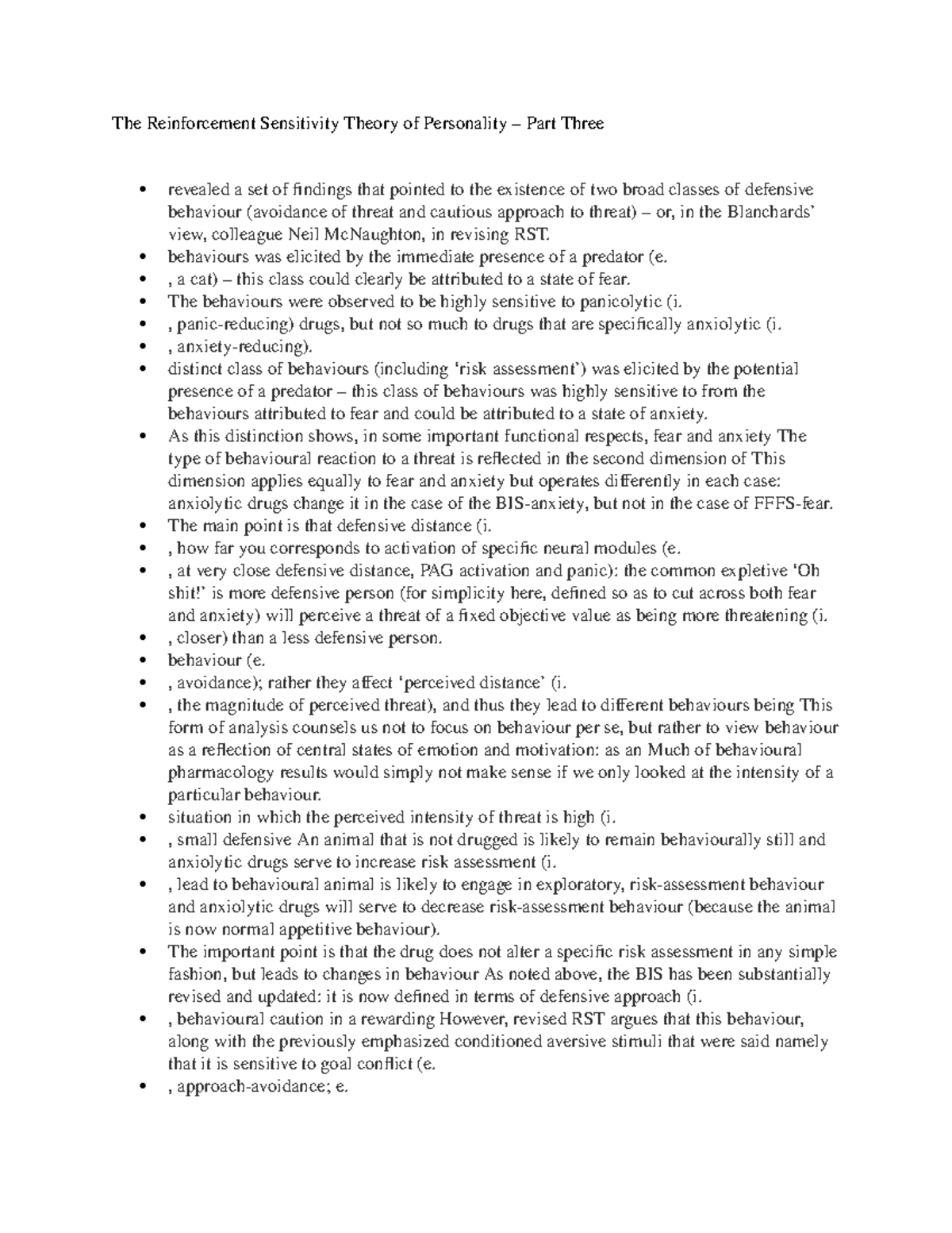 The Reinforcement Sensitivity Theory of Personality – Part Three ...