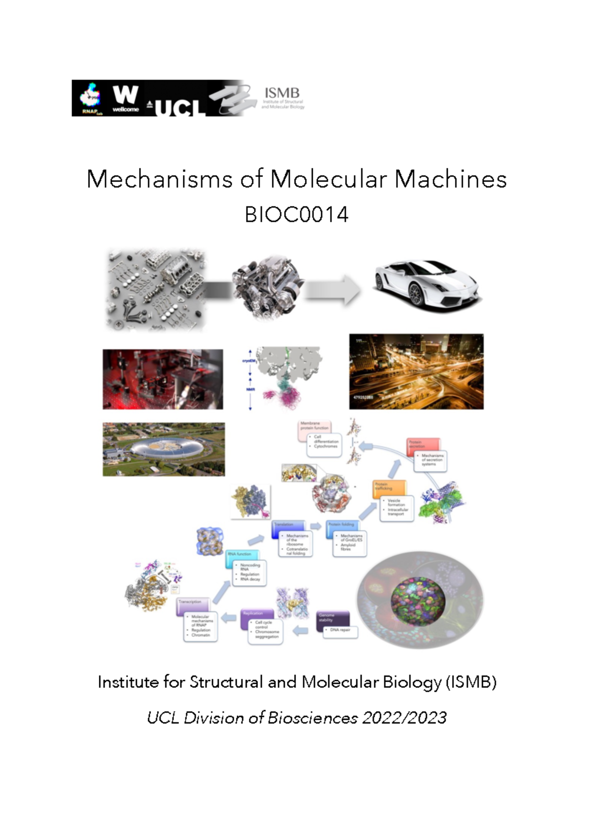 Bioc0014 course book 20212022 - BIOC Institute for Structural and ...