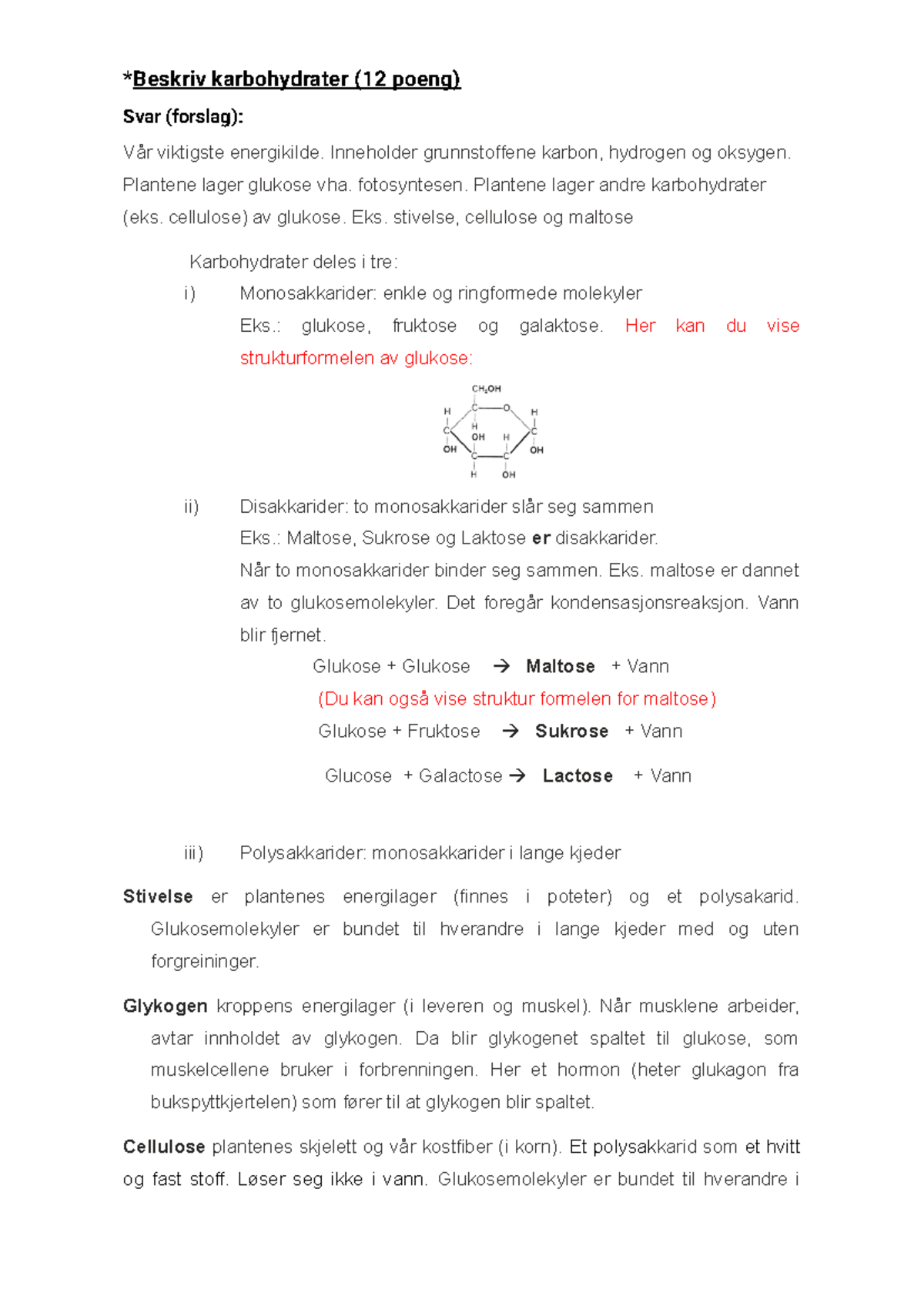 Eksempel av en beskrivelse oppgav Naturfag kap 4 - *Beskriv ...