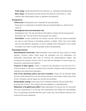 TP2 Part 2 - These are lecture notes for Topics In Pharmacy. This is ...