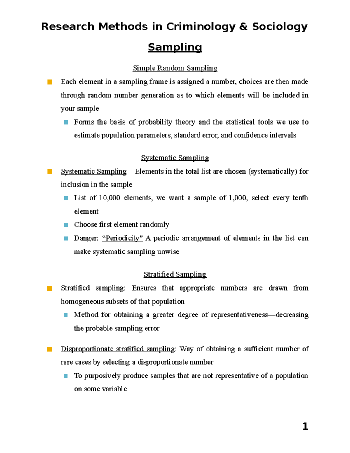 SSC 325 Sampling Part 5 - From the course "Research Methods In The ...