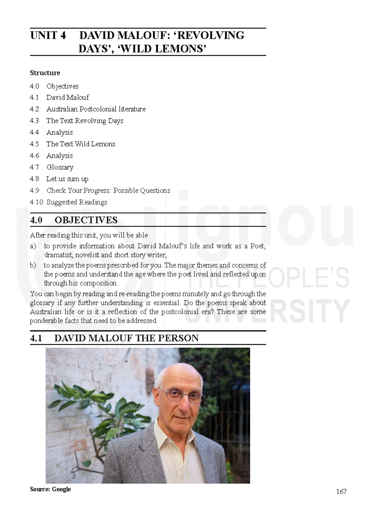 David Malouf - wild lemons and revolving days - Derek Walcott: ‘A Far ...