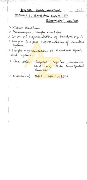 VLSI Module 5 Part A - Notes - wireless communication - Studocu