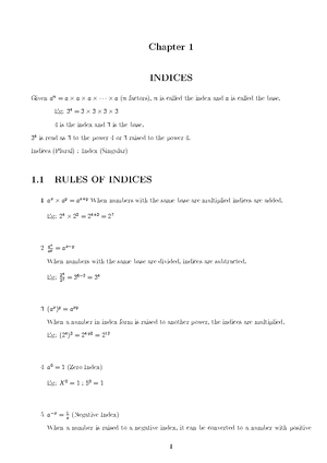 MATH 151 Algebra - Chapter 1 INTRODUCTION TO NUMBER THEORY 1 REAL ...