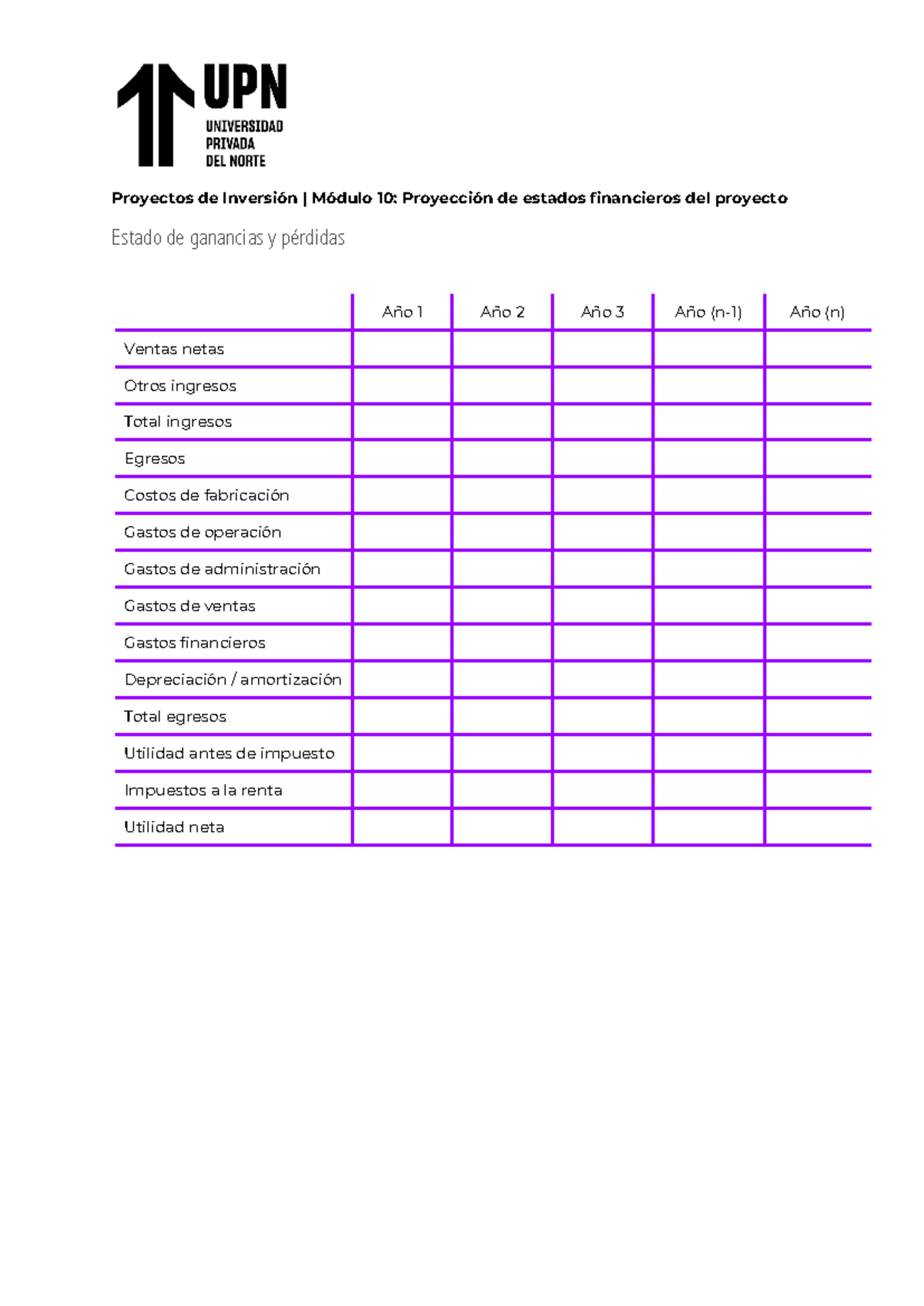 FINN.1401.M10 - DFGBB - Finanzas - Proyectos de Inversión | Módulo 10 ...