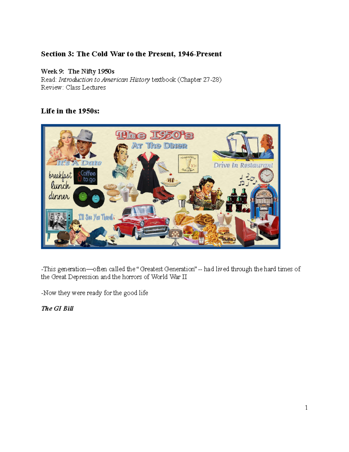 9-The Nifty 1950s - Textbook: Introduction to American History Combined ...