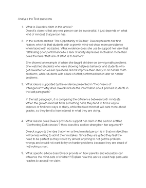 After Reading Marita's Bargain Assignment - Analyze the Text Connect ...