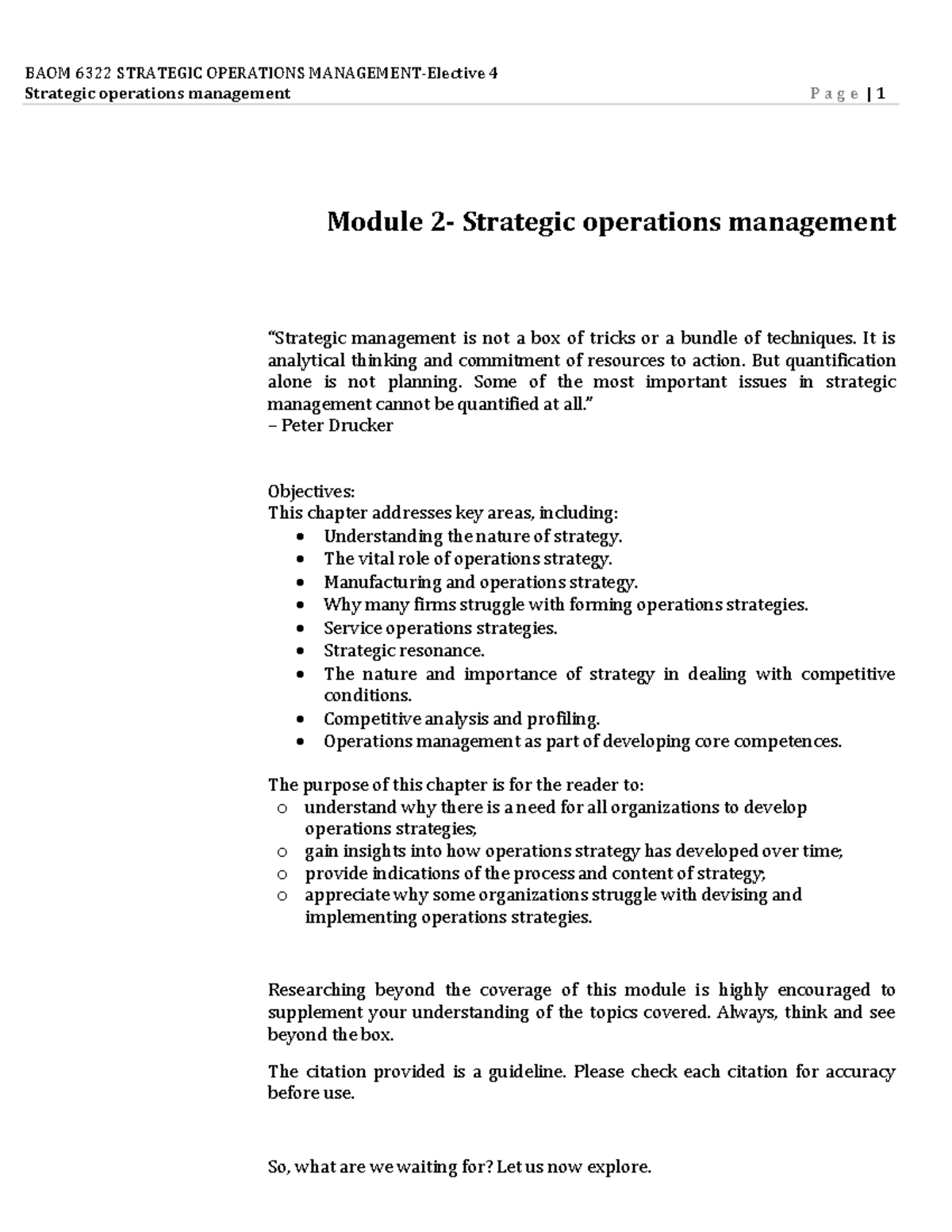 Module 2-strategic-operations-management - Strategic operations ...