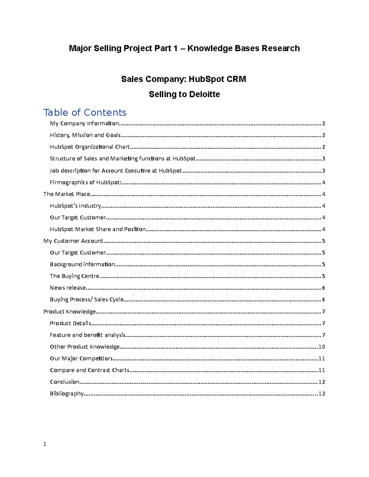 Selling Knowledge Bases - Major Selling Project Part 1 – Knowledge ...