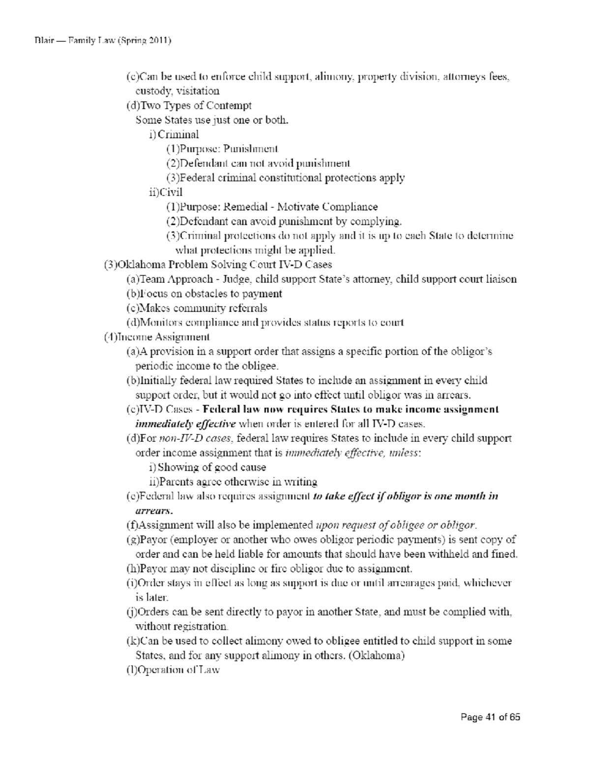 Family Law 5 - LEX 122 - Studocu