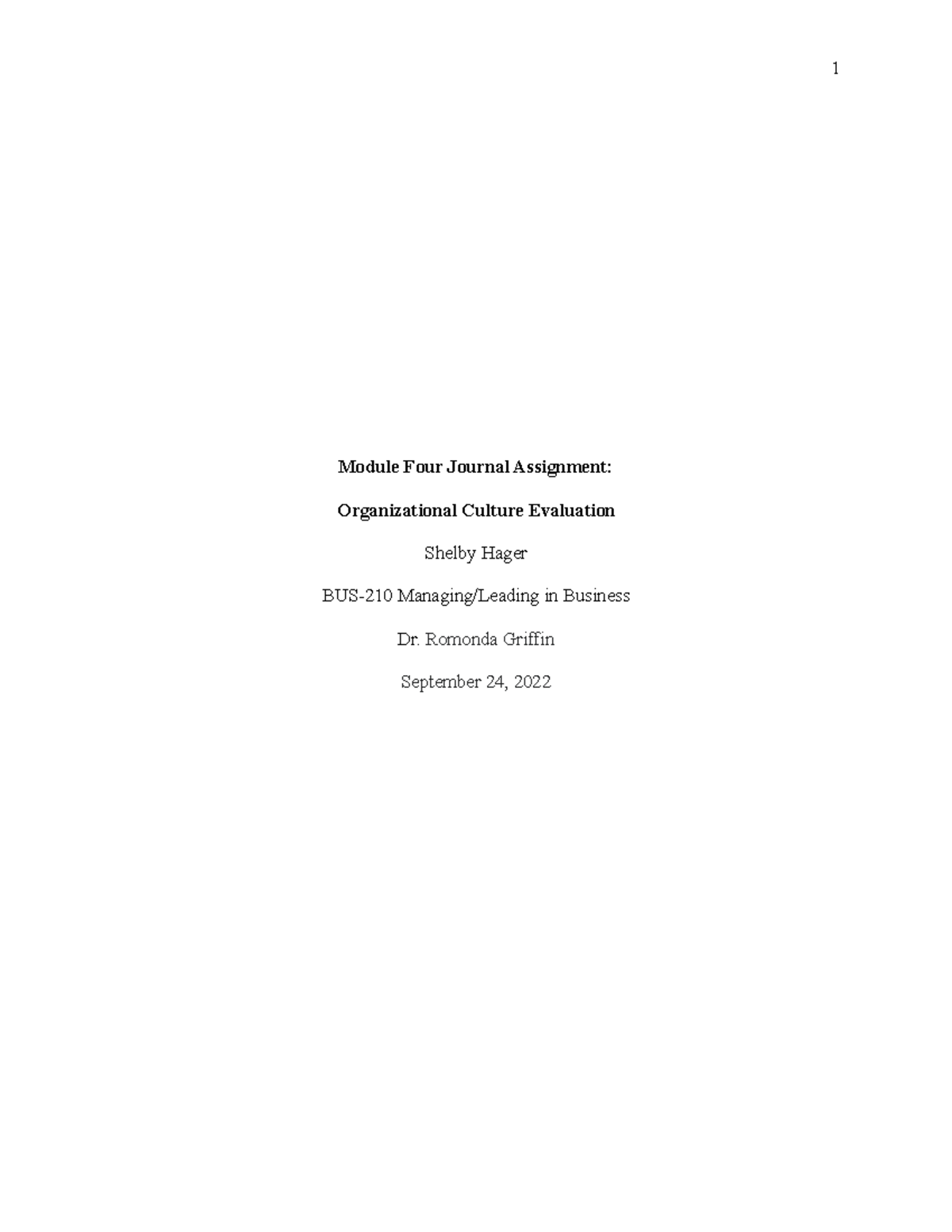 BUS-210 Module Four Journal Assignment - Module Four Journal Assignment ...