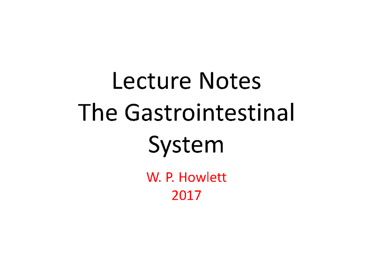 4 Examining Gastrointestinal System - Lecture Notes The ...