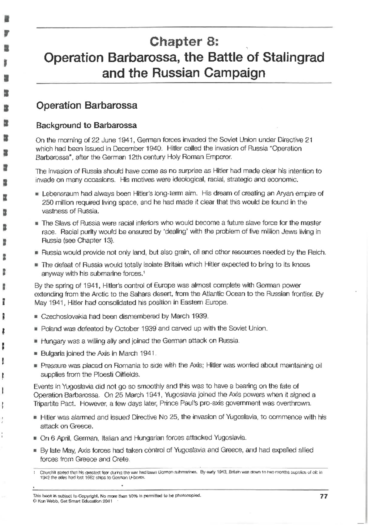 Webb - Operation Barbarossa, the Battle of Stalingrad and the Russian ...