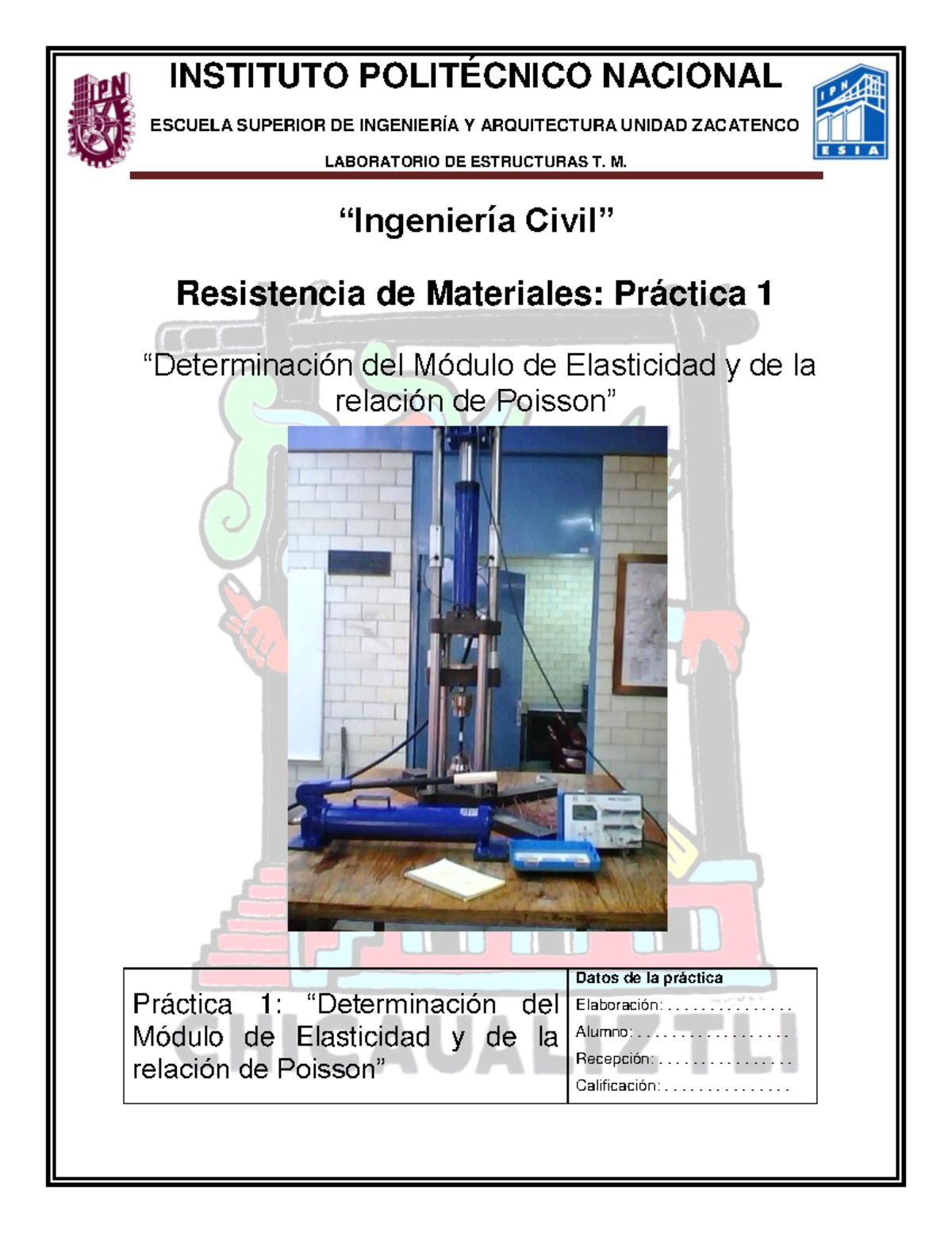 Determinacion del Modulo de Elasticidad y Relación de Poisson ...