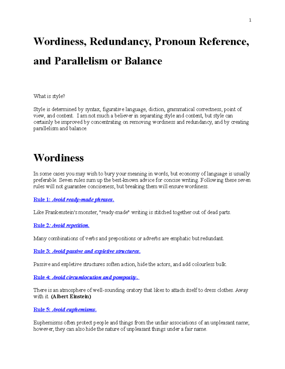CBU Grammar 10 wordiness redundancy pronoun reference balance 2012 ...