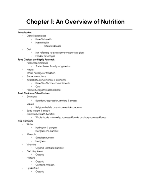 Human Nutrition Chapter 7 Energy Metabolism Notes - Human Nutrition ...
