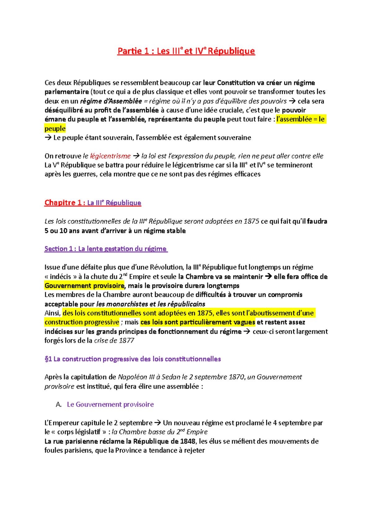3e rép - M.Adalid - Partie 1 : Les IIIe et IVe République Ces deux ...
