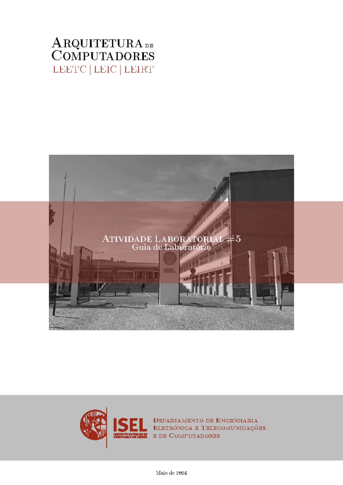 Ac lab05 v1 - Arquitetura de Computadores LEETC | LEIC | LEIRT ...