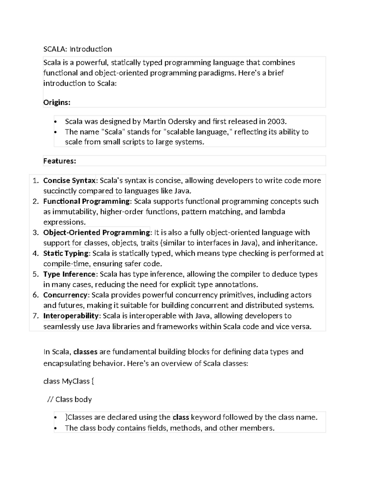 Scala - Big data - SCALA: Introduction Scala is a powerful, statically typed programming ...