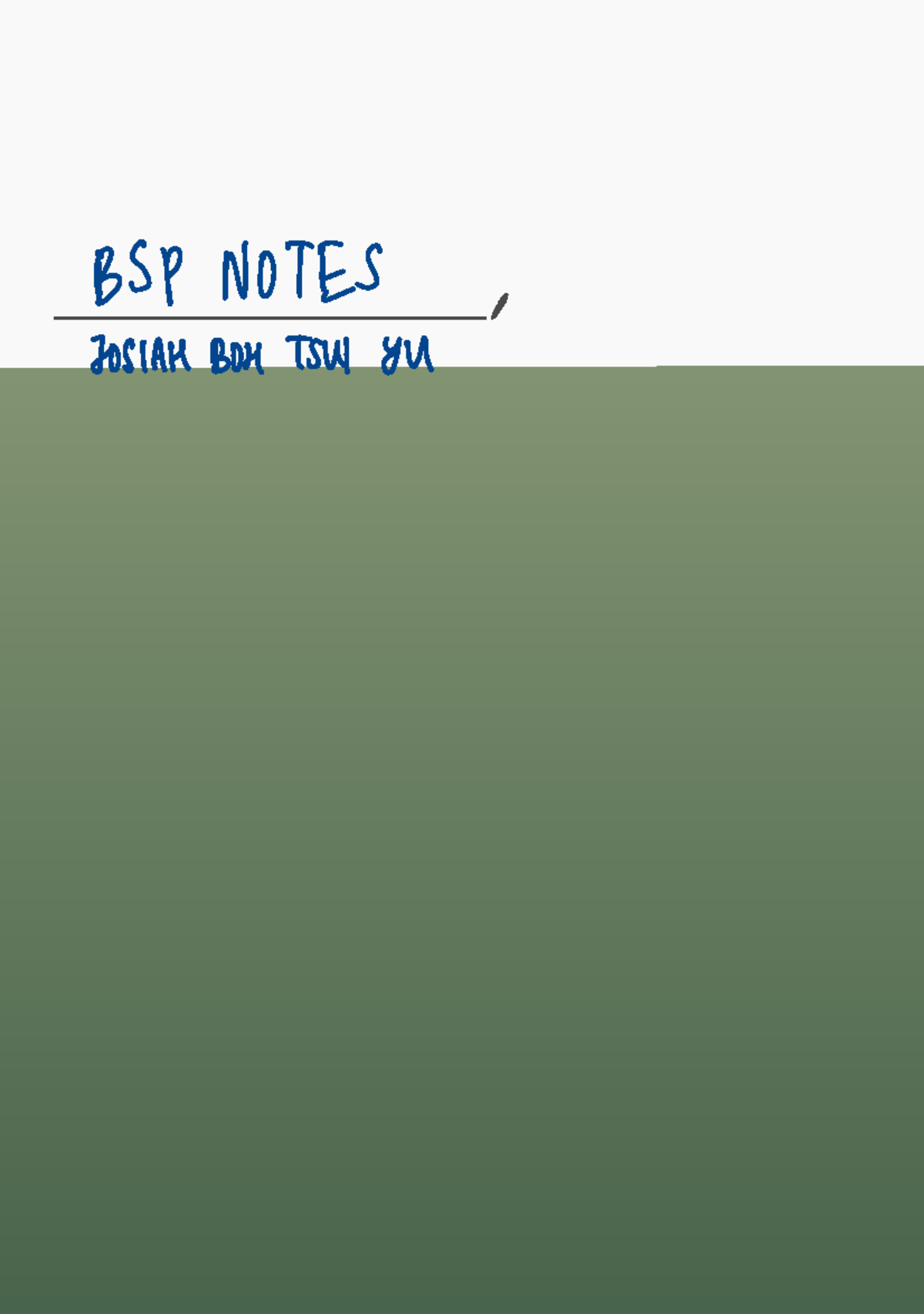 BSP Notes - This summarises the entirety of the BSP2701 module, diving ...