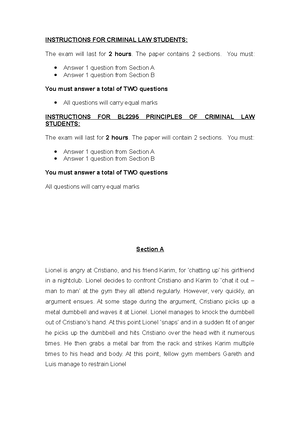 BTEC Law Unit 7 Tort Law Learning Aim A - Unit 7: Aspects of Tort ...