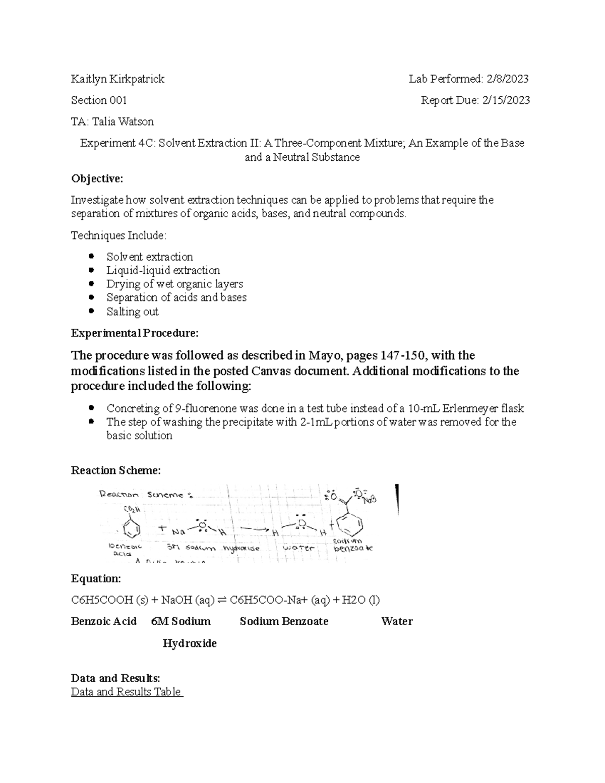 Lab Report Expt 4C - Each lab posted was awarded an A- or higher. Be ...
