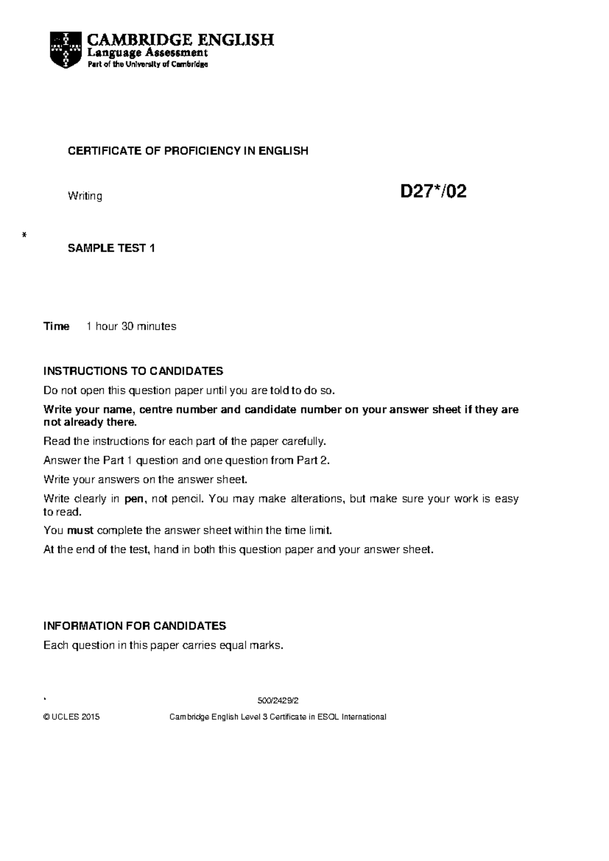 Cambridge-english-proficiency-sample-paper-1-writing v2 - CERTIFICATE ...