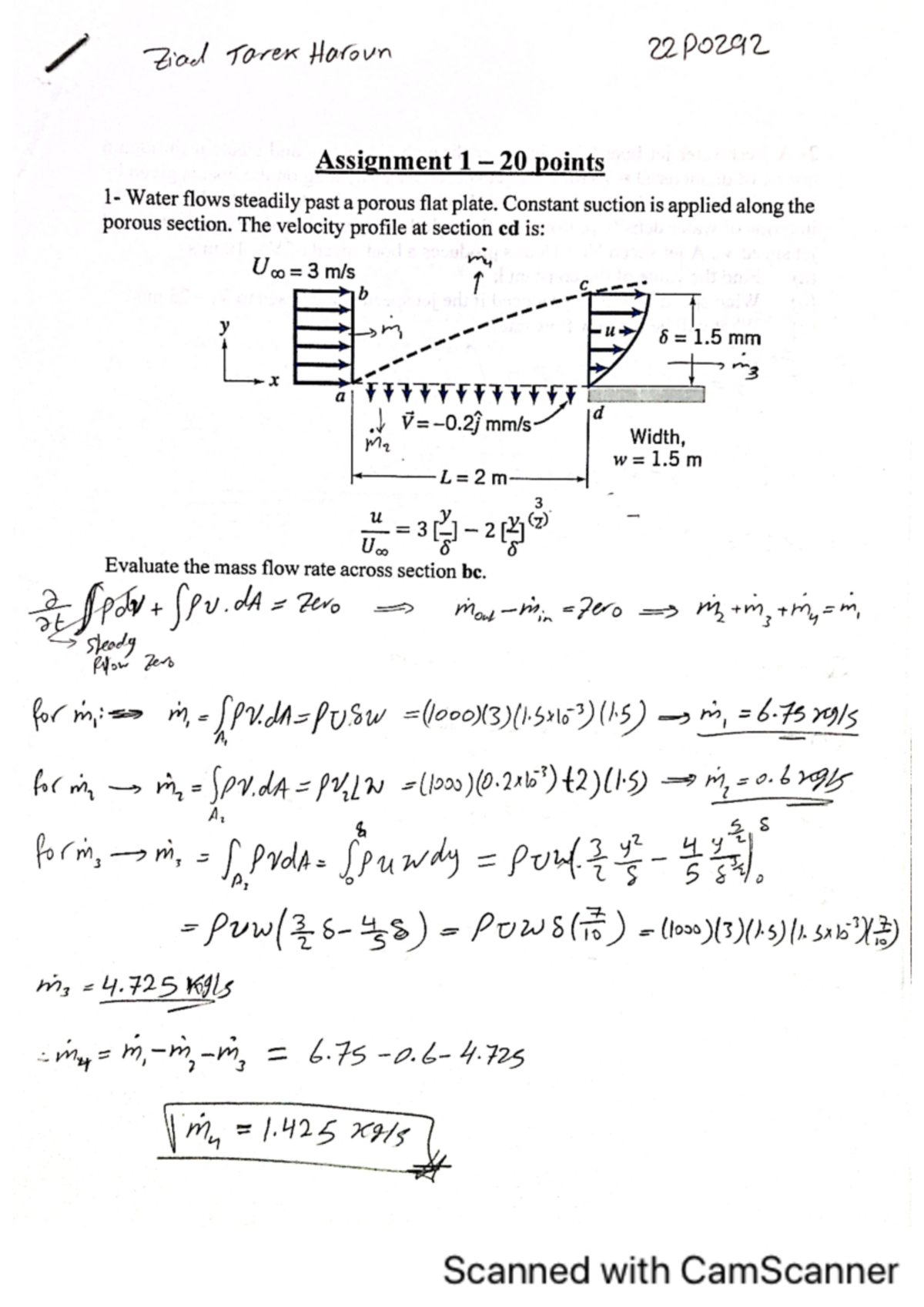 Mep222 Fluid Mechanics Assignment 1 Studocu